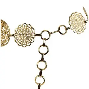 MADISON BEVERLY HILLS Tone Filigree Medallion Belt