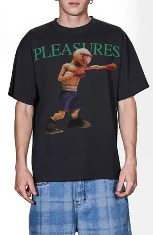 PLEASURES Animals Graphic T-shirt - Black