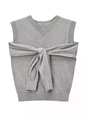 Alexander Wang V-neck Sweater Vest - Grey