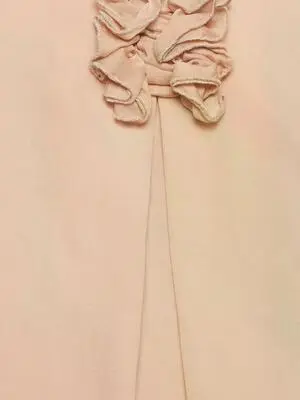 Fendi Silk Frilled Detail Mini Dress