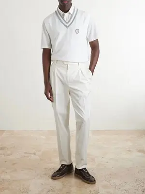 Brunello Cucinelli Straight-leg Cotton-blend Golf Trousers
