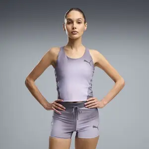 PUMA Lightspeed Running Crop Top - Gray