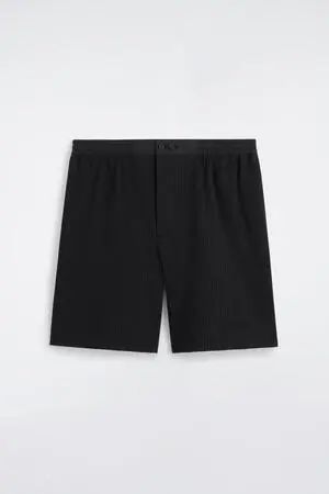 Cos Ribbed Cotton-jersey Shorts