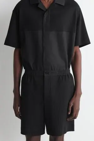Cos Ribbed Cotton-jersey Shorts
