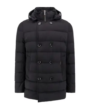 MOORER Florio Double-breasted Padded Jacket - Black