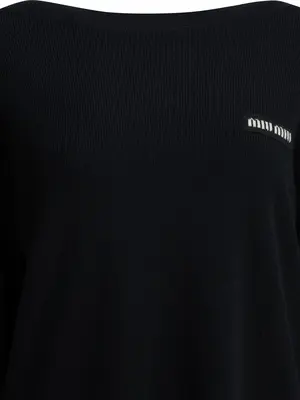Miu Miu Wool Sweater - Navy Blue