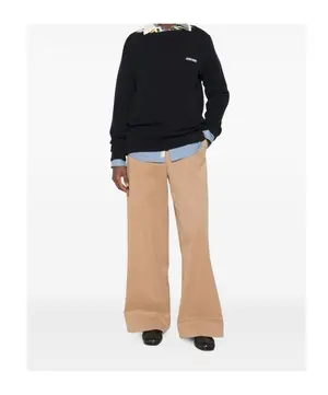 Miu Miu Wool Sweater - Navy Blue