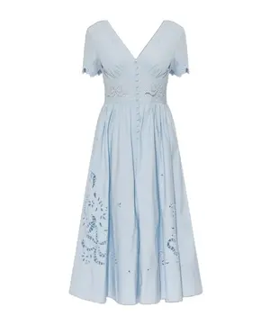 Self-portrait V Neck Day Dresses