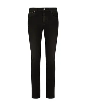 Dolce & Gabbana Dolce Gabbana Logo Plaque Slim-fit Jeans