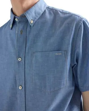 Prada Short-sleeved Chambray Shirt