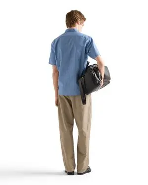 Prada Short-sleeved Chambray Shirt