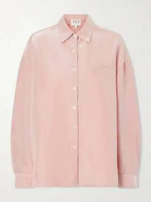 TWP Something Borrowed" Striped Cotton-organza Shirt