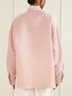 TWP Something Borrowed" Striped Cotton-organza Shirt