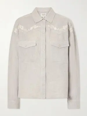 TWP Western Embroidered Hemp Shirt