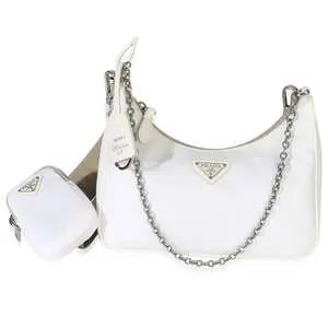 Prada Re-nylon Re-edition 2005 Shoulder Bag - White