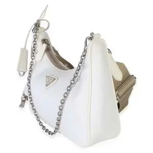 Prada Re-nylon Re-edition 2005 Shoulder Bag - White