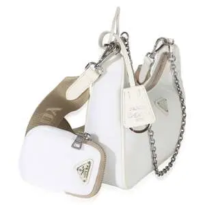 Prada Re-nylon Re-edition 2005 Shoulder Bag - White