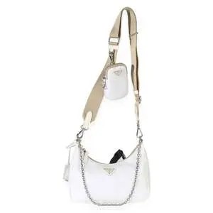 Prada Re-nylon Re-edition 2005 Shoulder Bag - White