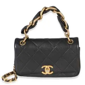 CHANEL Chanel Quilted Lambskin Small Chain Flap Bag