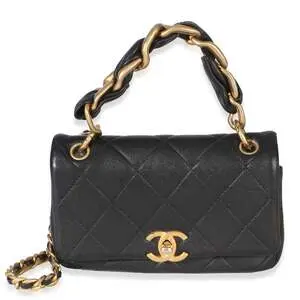 CHANEL Chanel Quilted Lambskin Small Chain Flap Bag