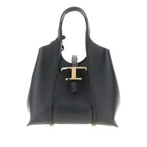 TOD'S Mini 't Timeless' Shopping Bag - Black