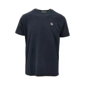 Stone Island Compa Roe Logo Patch T-hirt - Blue