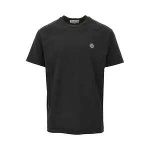 Stone Island Compa Roe Logo Patch T-hirt - Black
