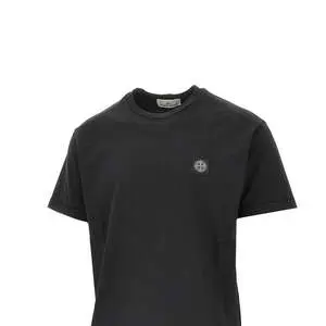 Stone Island Compa Roe Logo Patch T-hirt - Black