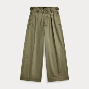 Ralph Lauren Cotton Cropped Wide-leg Pant
