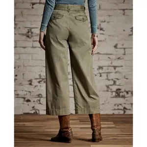 Ralph Lauren Cotton Cropped Wide-leg Pant