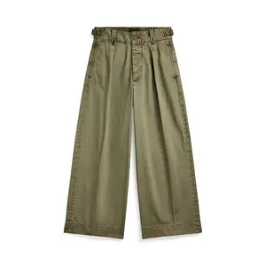 Ralph Lauren Cotton Cropped Wide-leg Pant