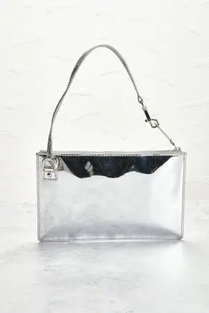 LOUIS VUITTON Limited Edition Monogram Miroir Pochette Platt Shoulder Bag In Metallic