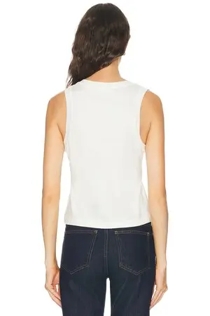 Renggli V-neck Tank Top - Chalk