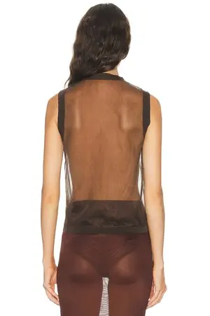 Renggli Sheer Knit Vest