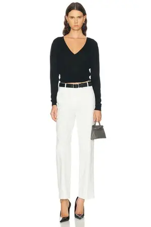 Renggli Silk Cashmere V-neck Sweater - Ink