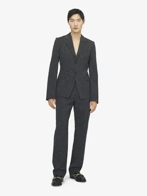Alexander McQueen Flecked Pinstripe Single-breasted Jacket