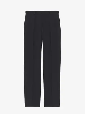 Alexander McQueen Wool Mohair Tailored Trousers - Black