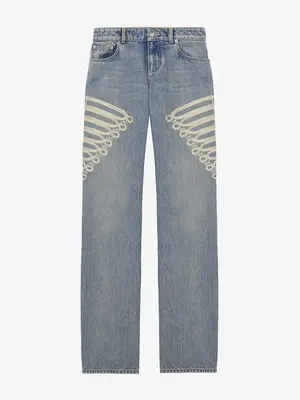 Alexander Mcqueen Faded Jeans For Women