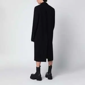 Rick Owens Single-breasted Wool Coat