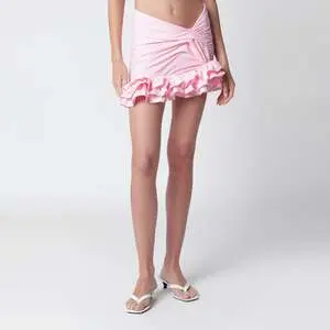 Jacquemus Ruffled Mini Skirt - Pink