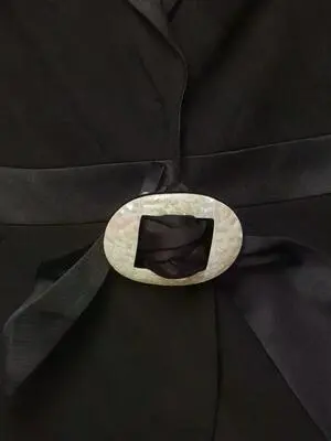 Escada Belted Shawl-lapel Blazer