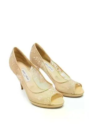 JIMMY CHOO Patent Leather Pumps - Neutrals