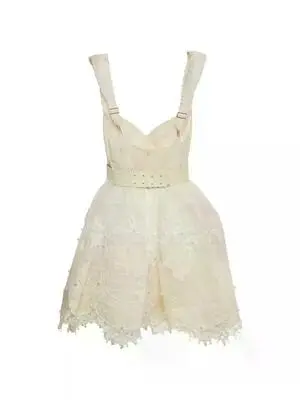 Zimmermann High Tide Embroidered Mini Dress