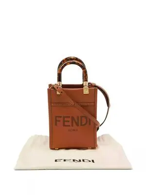 Fendi Mini Sunshine Tote Bag - Brown