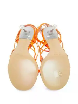 Mach & Mach Camille Crystal-embellished Sandals