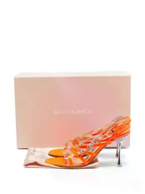 Mach & Mach Camille Crystal-embellished Sandals