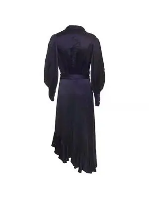 Zimmermann Asymmetric Wrap Midi Dress