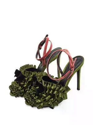 Marco De Vincenzo Ruffled Heeled Sandals
