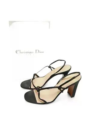Dior Safari Slingback Sandals - Black