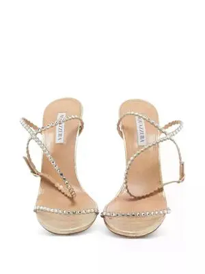 AQUAZZURA Tequila Crystal Embellished Sandals